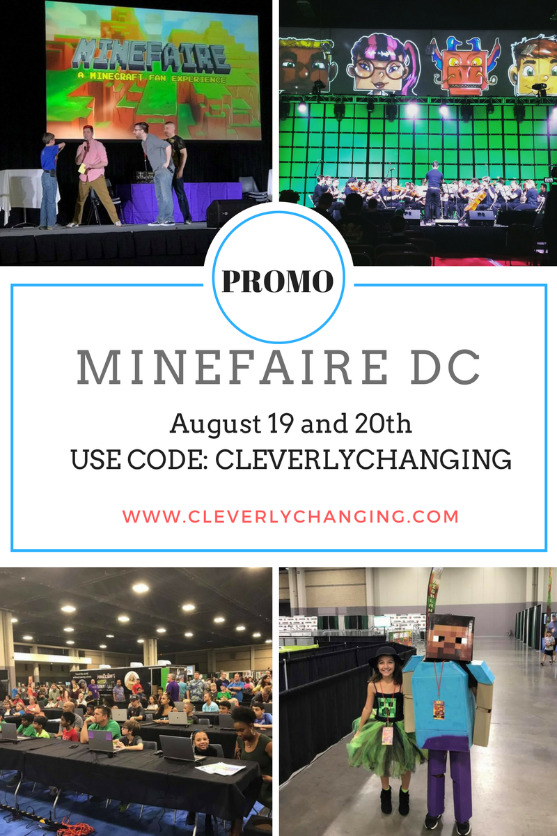 Minecraft Enthusiasts Minefaire DC is Aug 19 and Aug 20 - Cleverly Changing